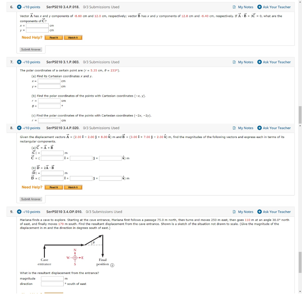 Solved 6. -/10 points SerPSE10 3.4.P.018. 0/3 Submissions | Chegg.com Solved 6. -/10 points SerPSE10 3.4.P.018. 0/3 Submissions | Chegg.com