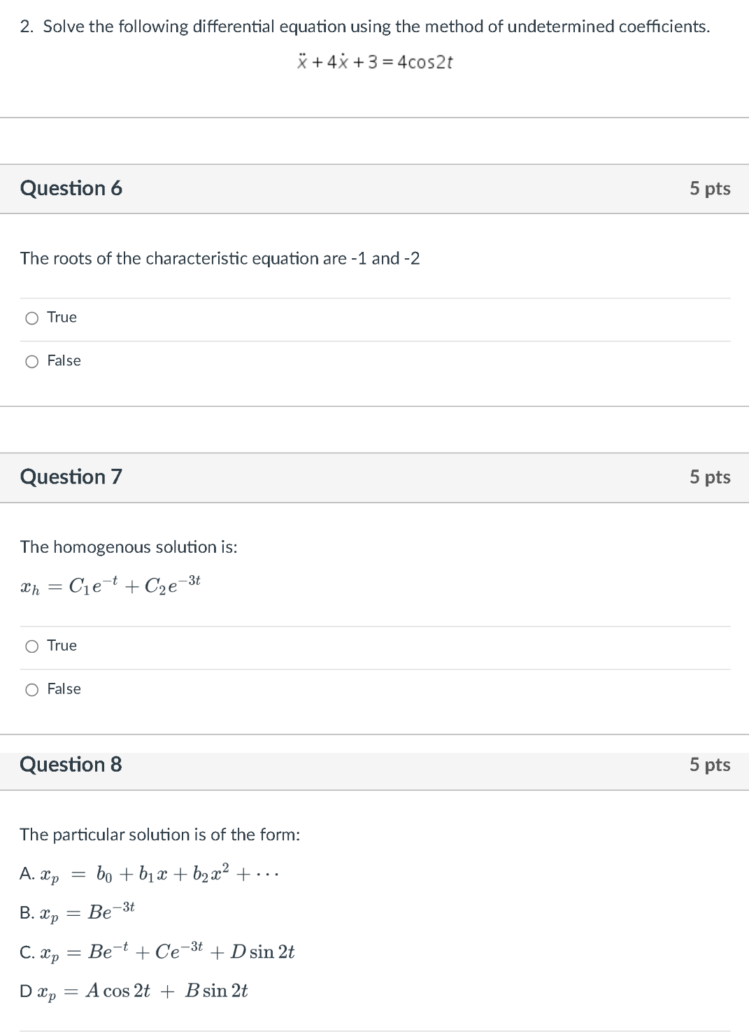 Solved Show me ﻿the steps to ﻿solve Solve the following | Chegg.com