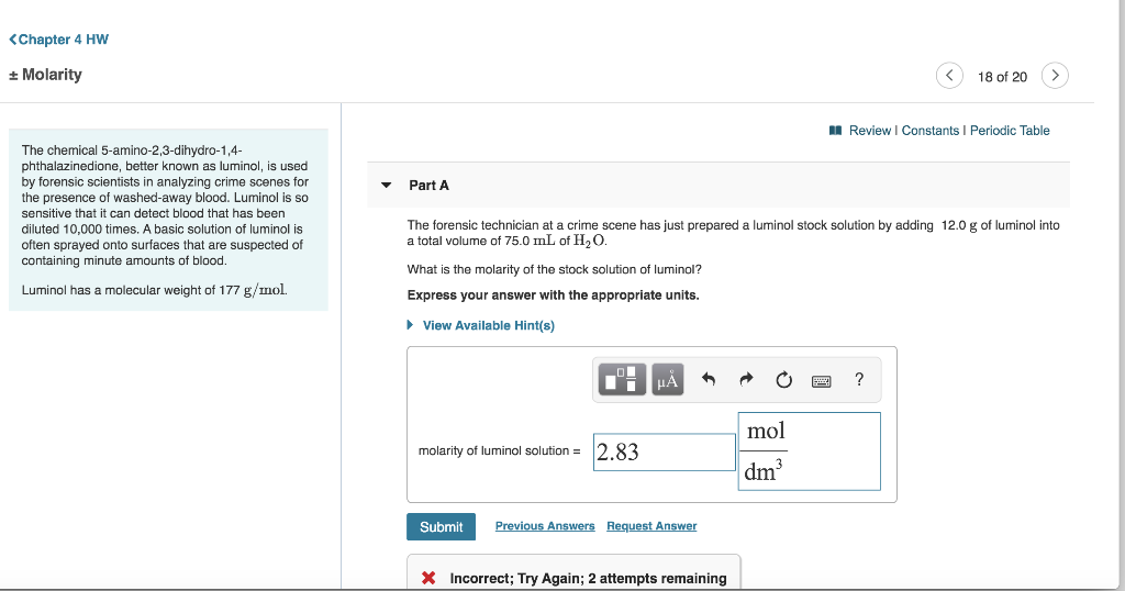 Solved MA Review Constants Periodic Table Part A The | Chegg.com