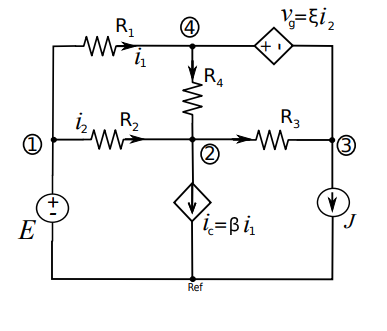 Solved Obtain the generalized node equations for the circuit | Chegg.com