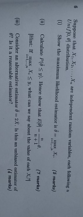Solved 6 Suppose that Xi, X2,, Xn are independent random | Chegg.com