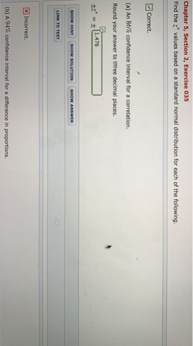 Solved Chapter 5, Section 2, Exercise 035 Find the z values | Chegg.com