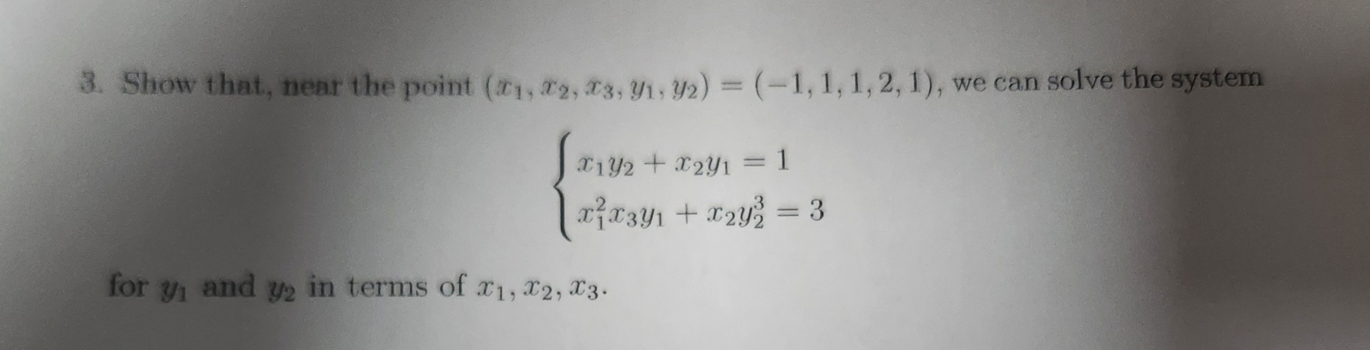 Solved Show that, near the point | Chegg.com