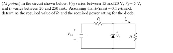 Solved In the circuit shown below, V_PS varies between 15 | Chegg.com