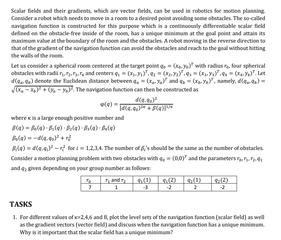 Solved Scalar fields and their gradients, which are vector | Chegg.com