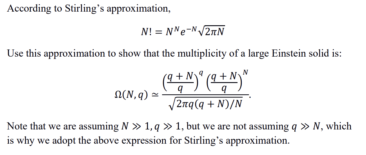 Solved According To Stirlings Approximation N Nne−n2πn