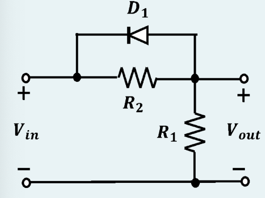 Solved If Vin = 1.2V and R1 = R2 = 1k ohm, determine the | Chegg.com