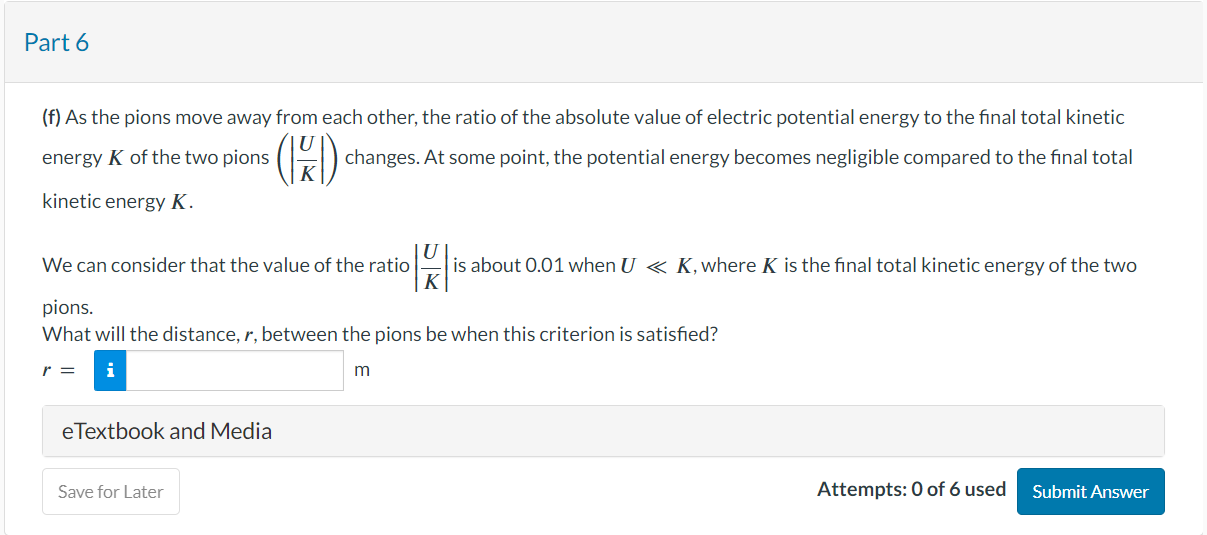 Solved (d) Now consider a specific case: a proton and an | Chegg.com