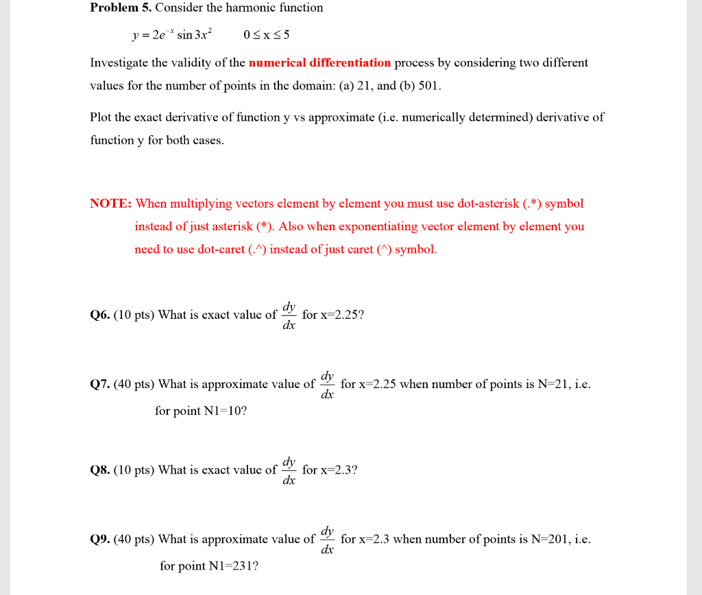Solved Problem 5. Consider the harmonic function y = 2e * | Chegg.com