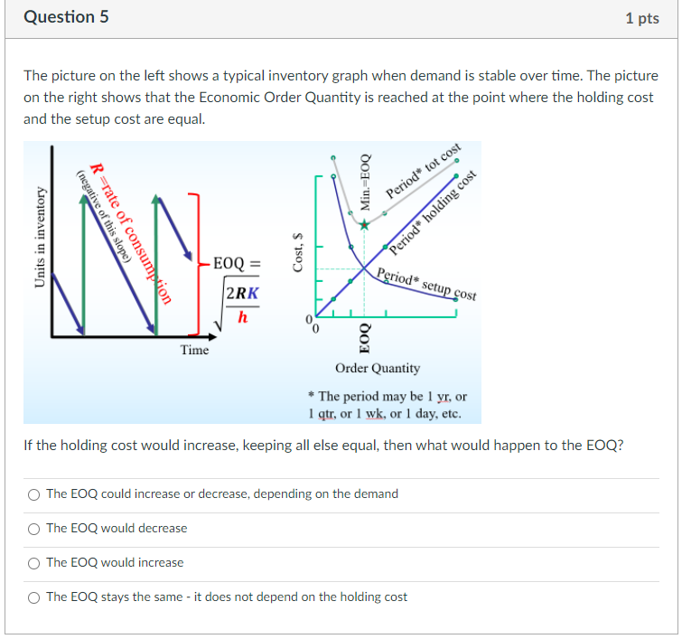 Solved Question 5 1 pts The picture on the left shows a | Chegg.com