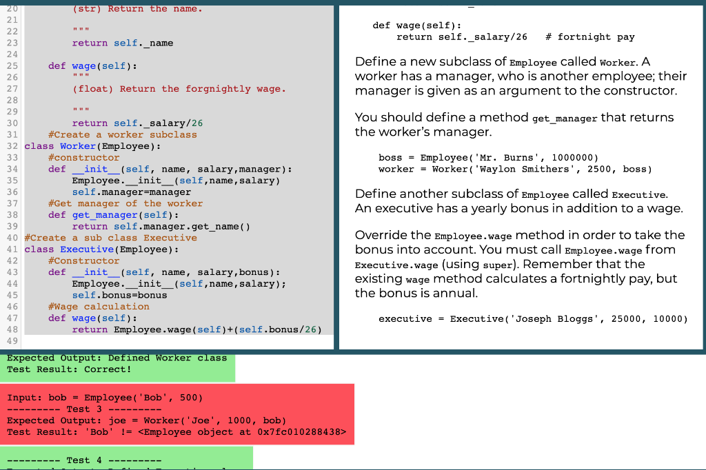 Solved Using Inheritance Consider the following (base) | Chegg.com