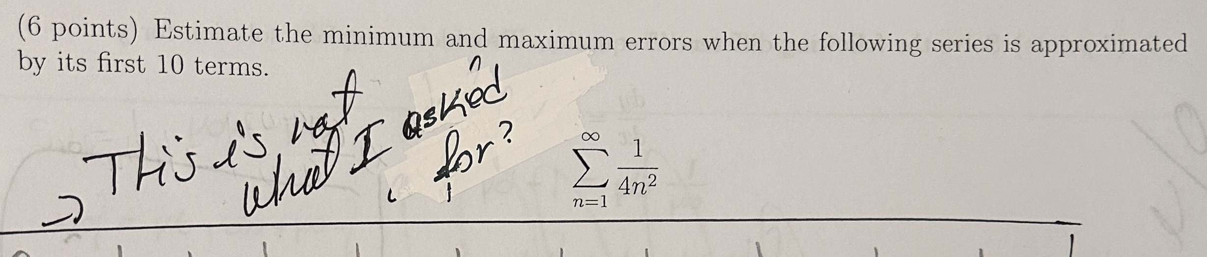 Solved (6 ﻿points) ﻿Estimate the minimum and maximum errors | Chegg.com