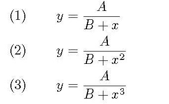 Solved Fit the following models by hand using data set | Chegg.com