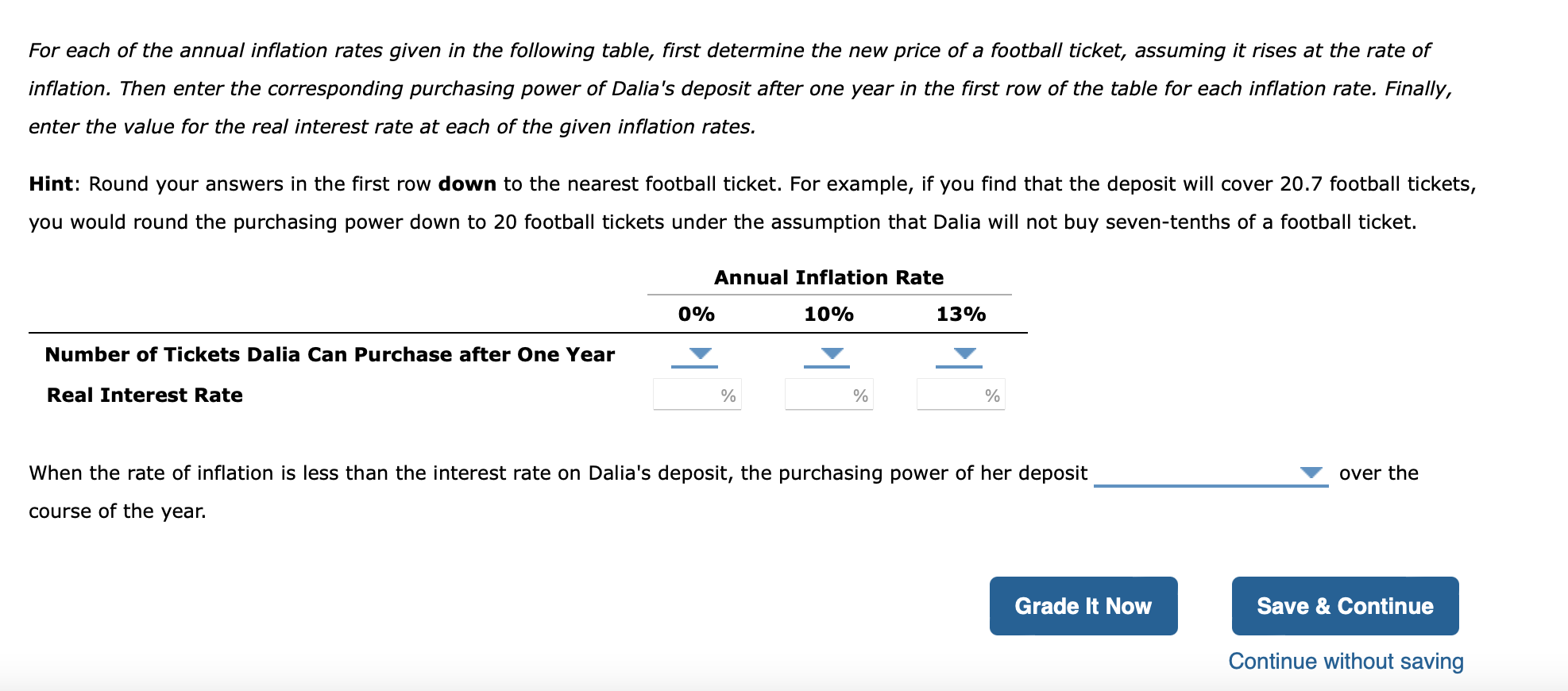 Solved Suppose Dalia is a sports fan and buys only football | Chegg.com