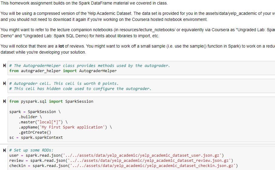 Solved This homework assignment builds on the Spark | Chegg.com