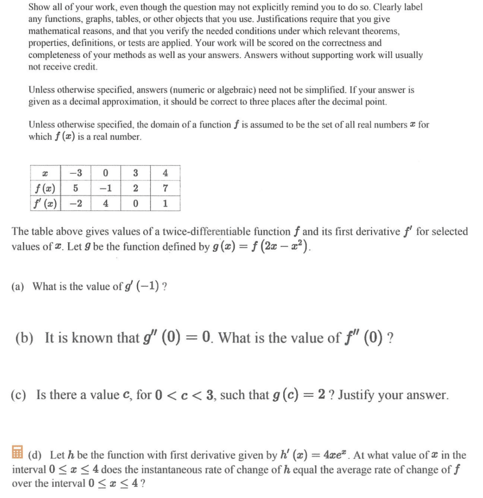 Solved Show all of your work, even though the question may | Chegg.com