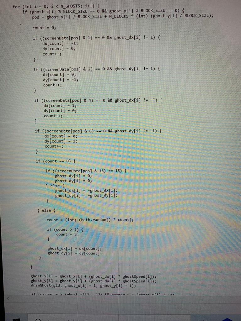 Solved Below there is a Pacman Game code by Java. Can you | Chegg.com