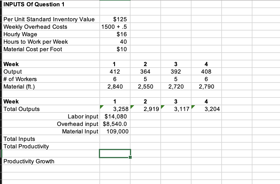 Solved Question 1 (10 points): The weekly output of a | Chegg.com