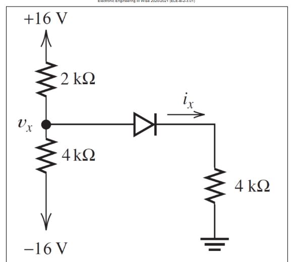 Solved determine Vx and Ix. ﻿ determine the state of the | Chegg.com