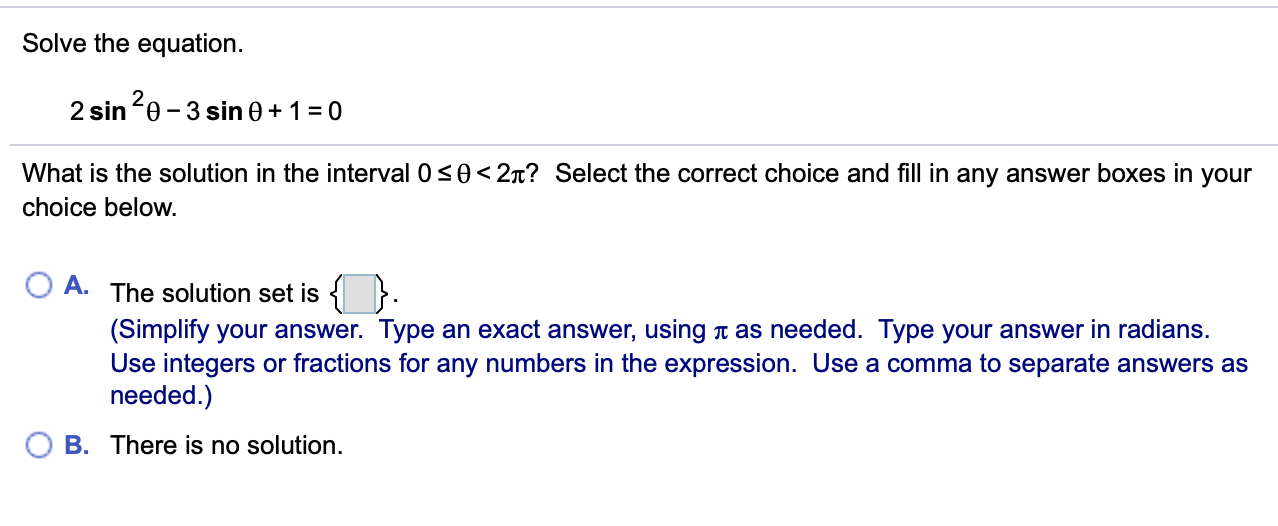 Solved Use a calculator to solve the following equation on | Chegg.com