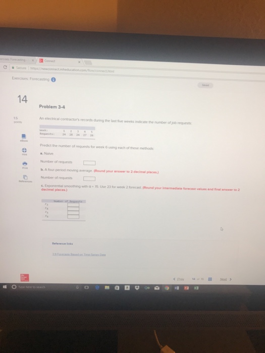 Solved Exercises Forecasting 14 Problem 3 4 15 An 
