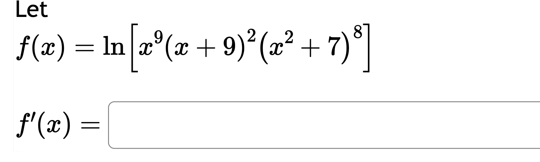 Solved If f(x)=(3x−4)2⋅(2x2+6)4, find f′(x) using | Chegg.com
