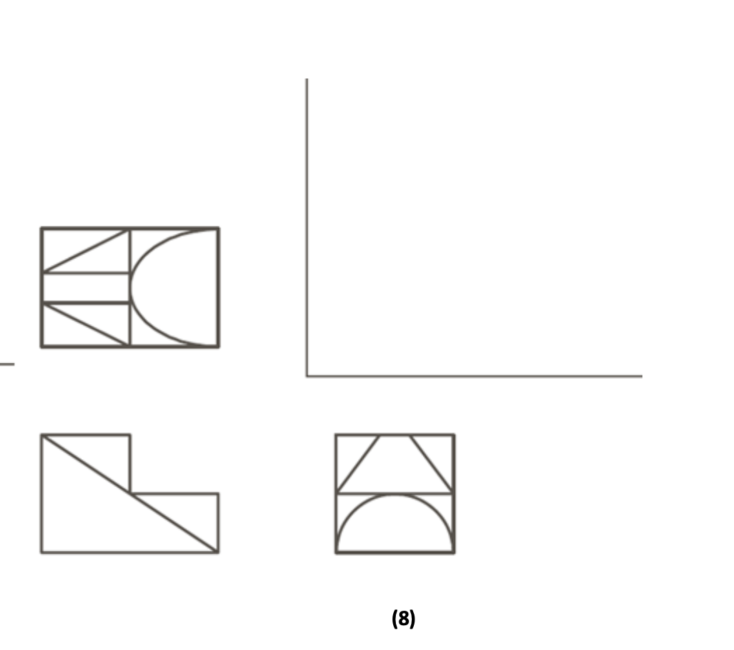Solved Isometric view problem. Given the Multiview set of | Chegg.com