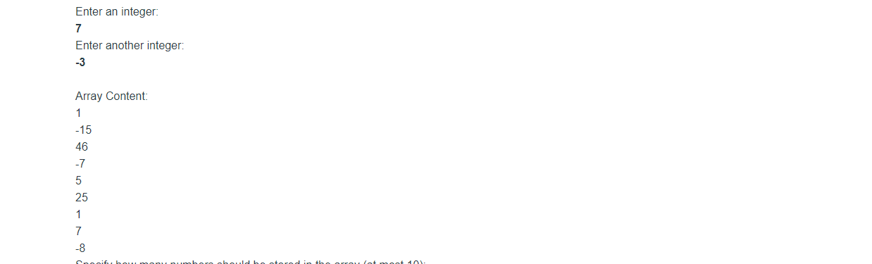 Solved //The readArray function reads integers from user | Chegg.com