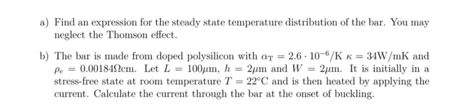 Problem 2 Time-dependent temperature distribution | Chegg.com