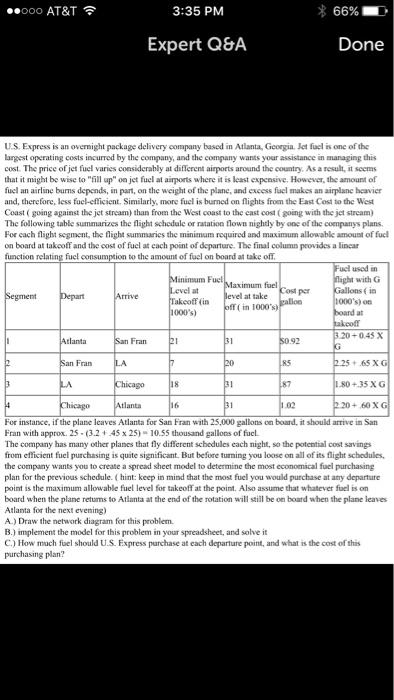 Solved Express is an overnight package delivery company | Chegg.com