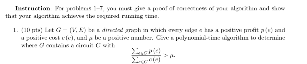 must give a proof of correctness of your algorithm | Chegg.com