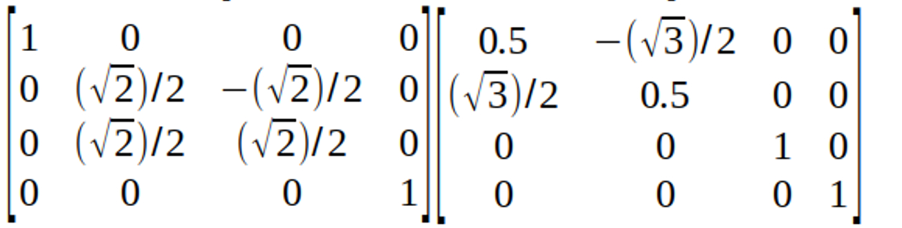 Solved This particular arrangement of matrices is | Chegg.com