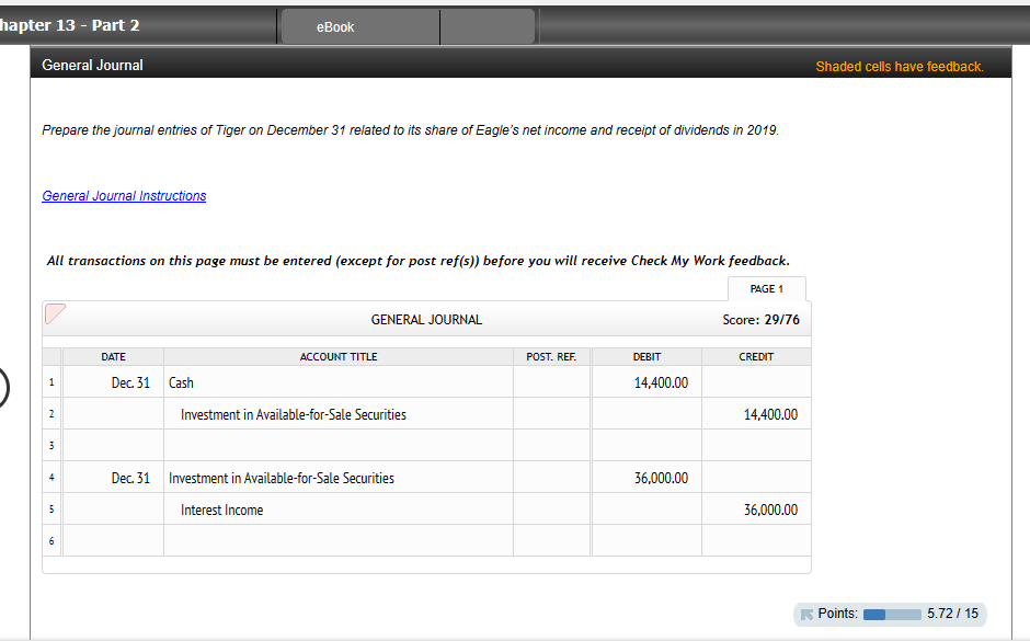 Solved On January 1, 2019, Tiger Company purchased 6,720 | Chegg.com