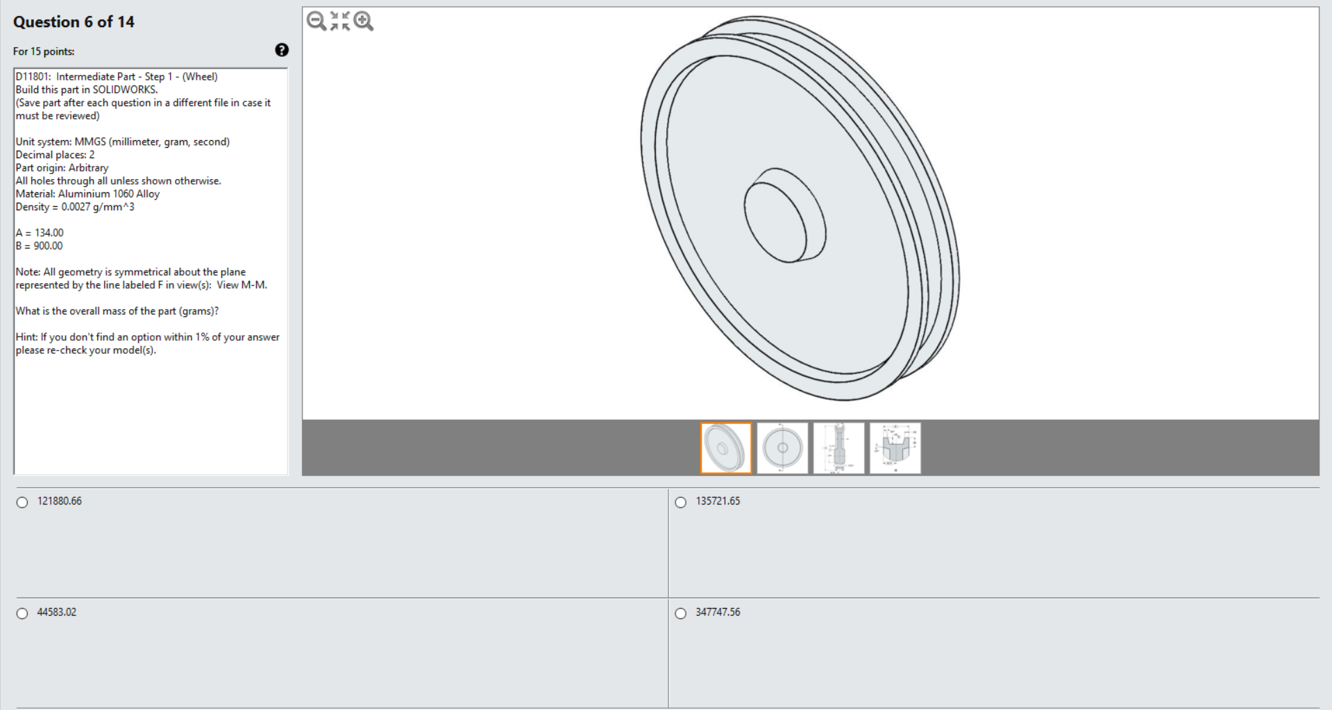 Solved D11801: Intermediate Part - Step 1 - (Wheel) Build | Chegg.com