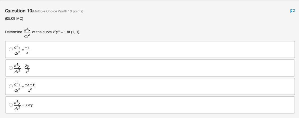 Solved Question 10(Multiple Choice Worth 10 points) (05.09 | Chegg.com