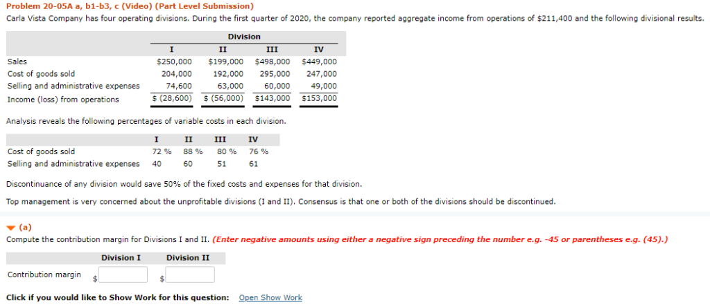 Solved Problem 20-05A a, b1-b3, c (Video) (Part Level | Chegg.com
