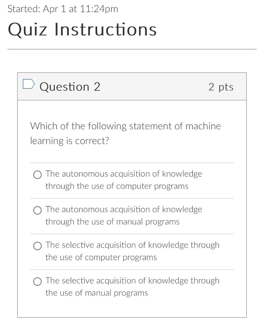 Solved Question 2 2 pts Which of the following statement of | Chegg.com