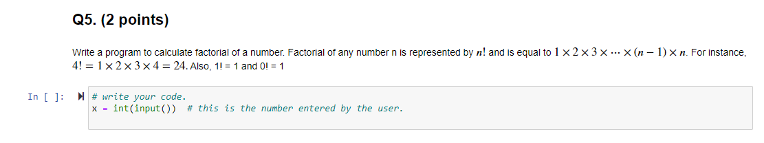 Solved This is for Python Q1. (2 points) Write the following | Chegg.com