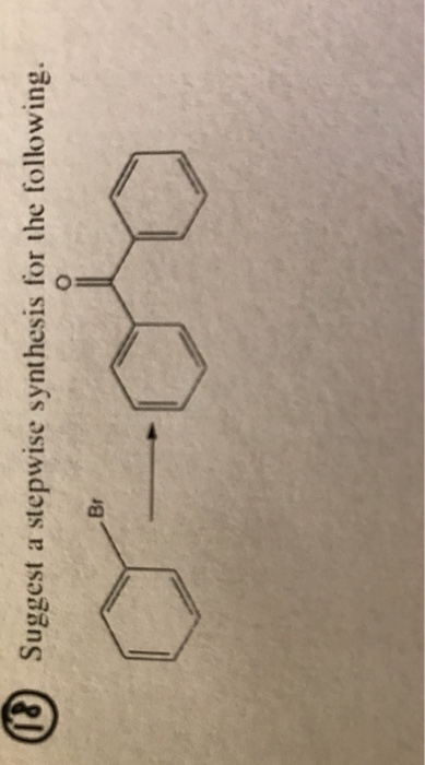 Solved )Suggest a stepwise synthesis for the following. | Chegg.com