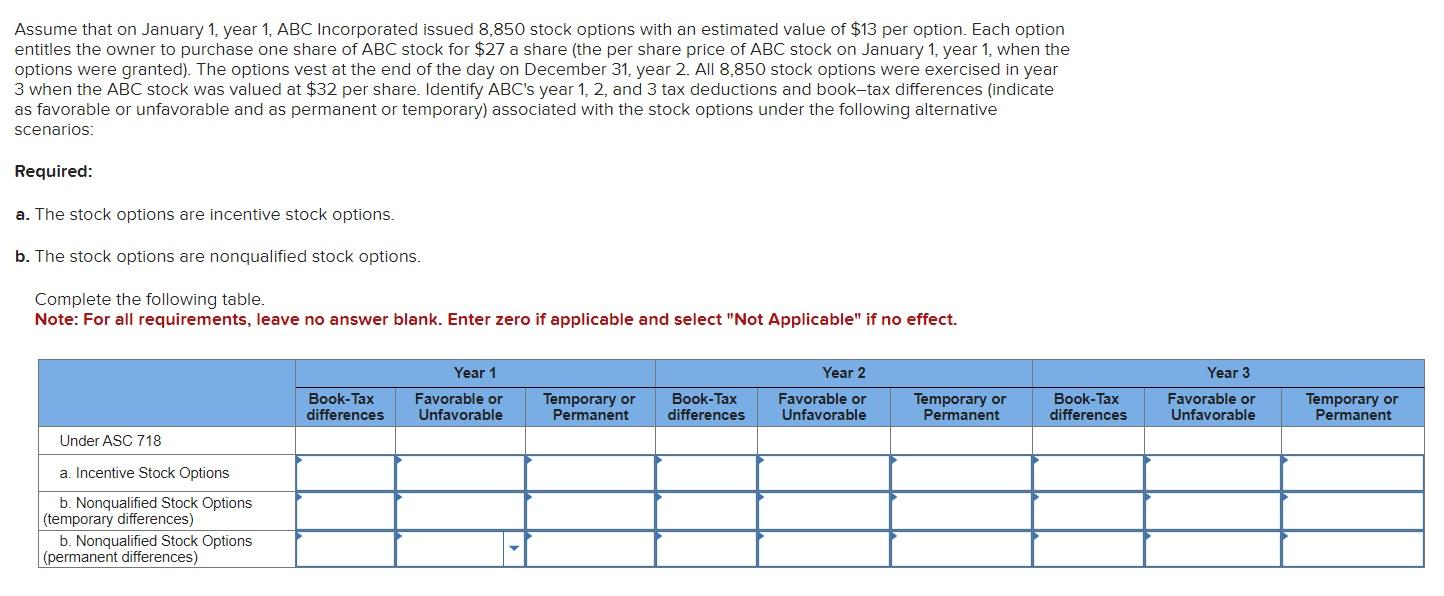 Solved Assume that on January 1 , year 1,ABC Incorporated | Chegg.com