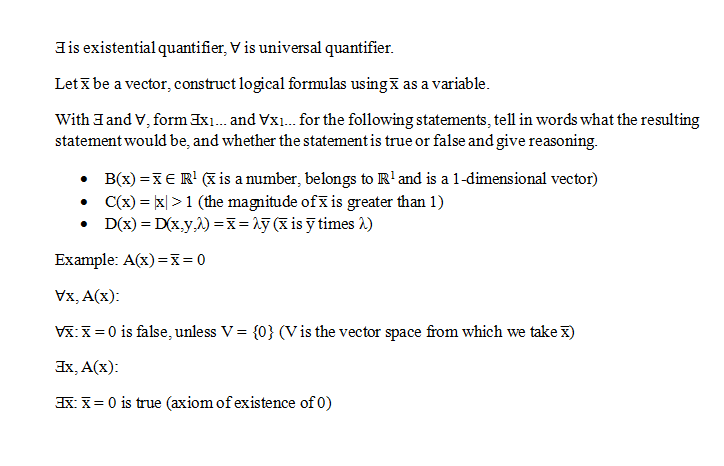 Solved His existential quantifier, Vis universal quantifier. | Chegg.com