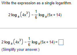 Solved Write the expression as a single | Chegg.com