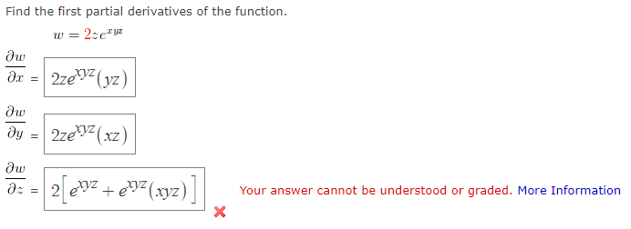 Solved Find the first partial derivatives of the function. | Chegg.com
