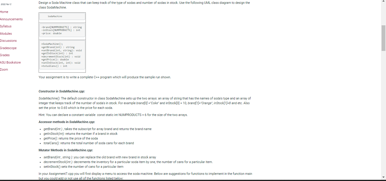 Solved Your assignment is to write a complete Ct+ program | Chegg.com