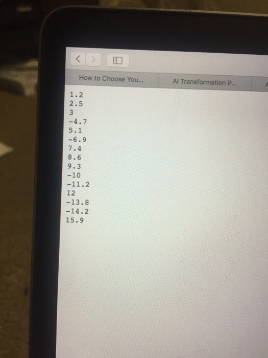 Solved Write a program to read the numbers from the text | Chegg.com