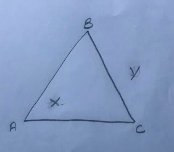 Solved In the diagram below X is an arbitrary point inside | Chegg.com