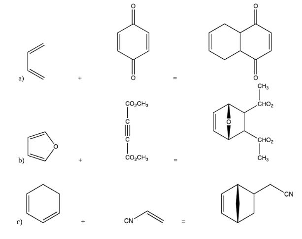 Solved CH3 CHO2 CO2CH3 CHO2 CH3 CO2CHa b) CN CN c) | Chegg.com