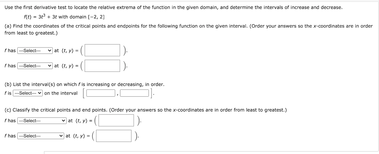 Solved Part a, the hidden options are: end point or critical | Chegg.com