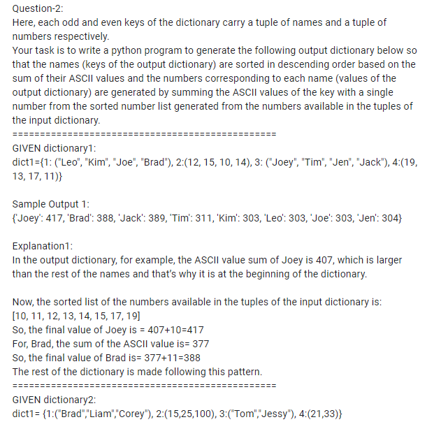 Solved Question-2: Here, each odd and even keys of the | Chegg.com