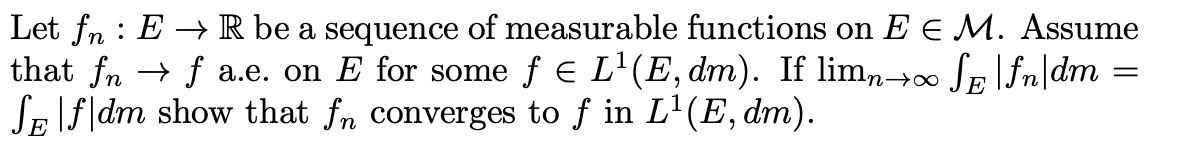 Solved Let fn: E + R be a sequence of measurable functions | Chegg.com